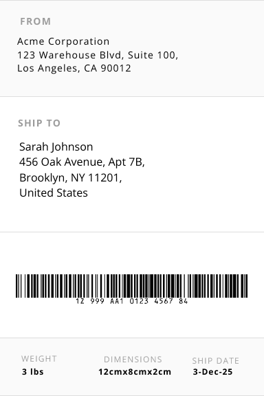 Free Online Shipping Label Maker | Create Professional Shipping Labels ...